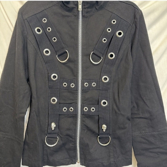 Tripp nyc | Jackets & Coats | Tripp Nyc Skull Grommet Super Goth Black ...